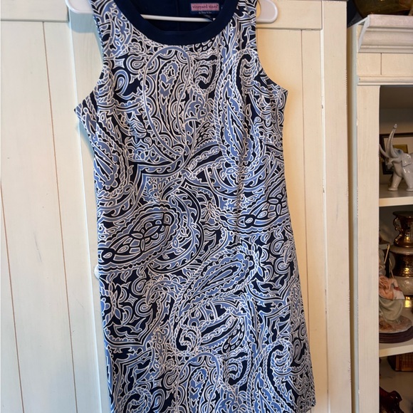 Vineyard Vines | Dresses | Vineyard Vines Blue And White Paisley Mini ...